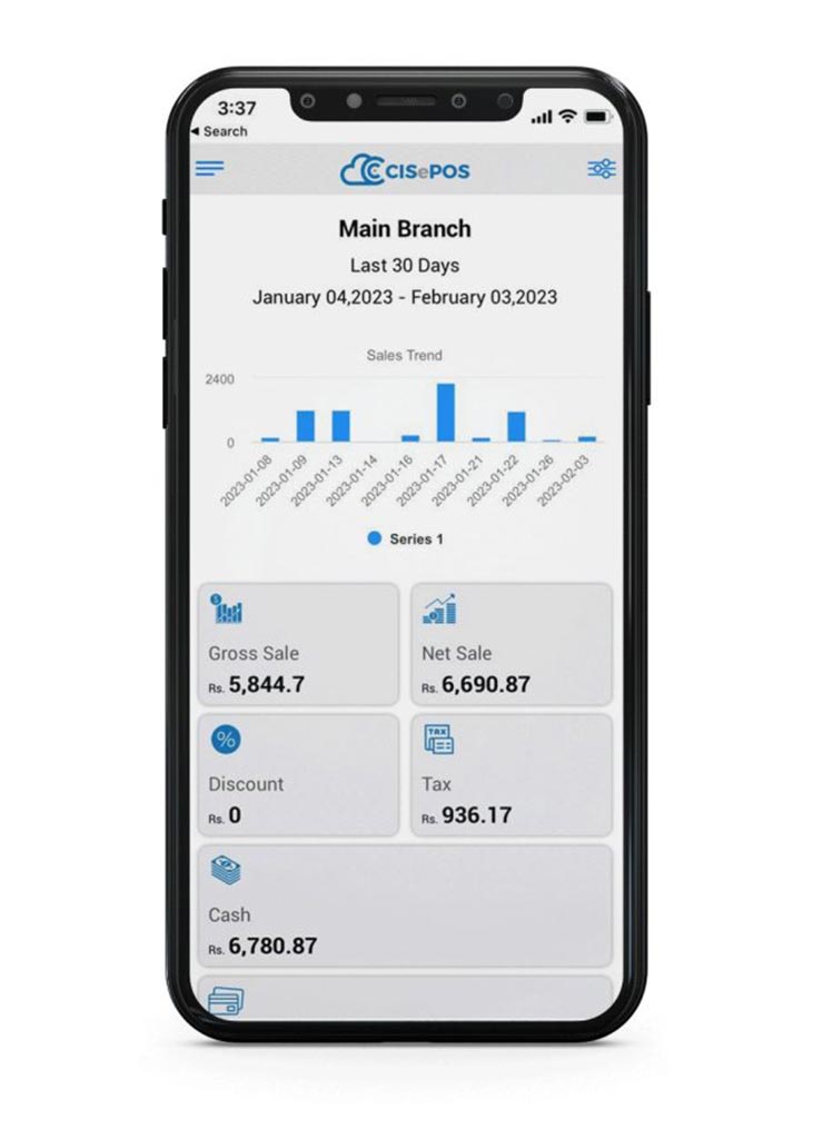 Dashboard App - CISePOS